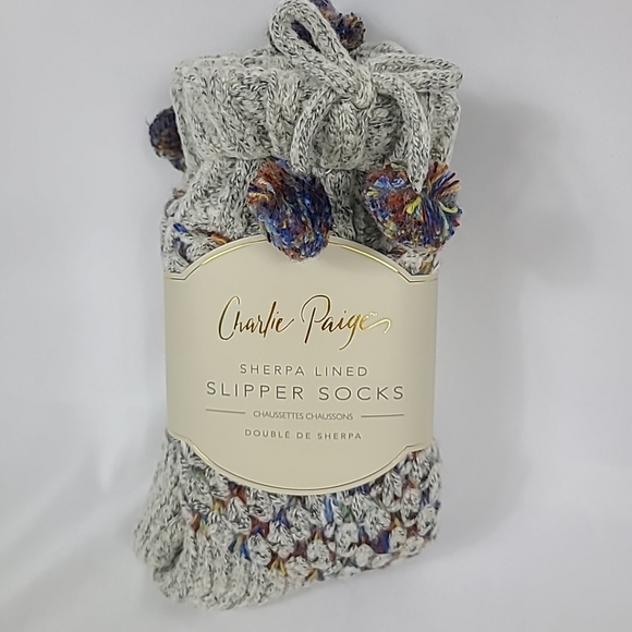 Charlie Paige | Accessories | New Charlie Paige Grey Sherpa Lined ...